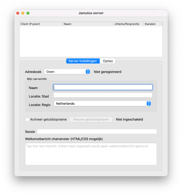 Zelf een niet-geregistreerde Jamulus server maken - Online musiceren